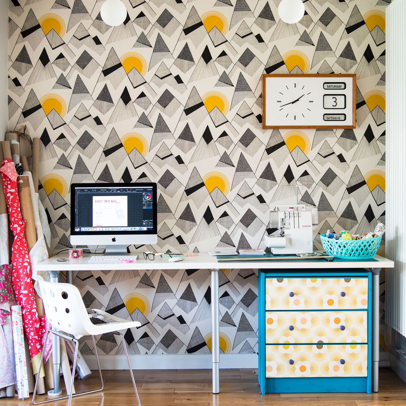 16 home office wallpaper ideas: to add colour and pattern | Ideal Home