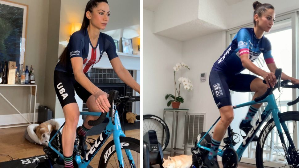 Pro Pain Cave: Kristen Kulchinsky and her portable indoor set-up ...