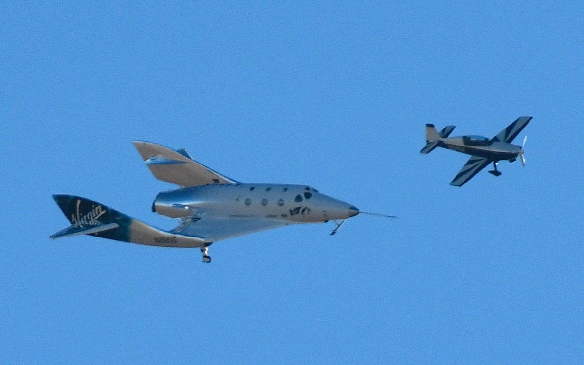 In Photos: SpaceShipTwo Unity Soars to Space in 4th Powered Test Flight ...