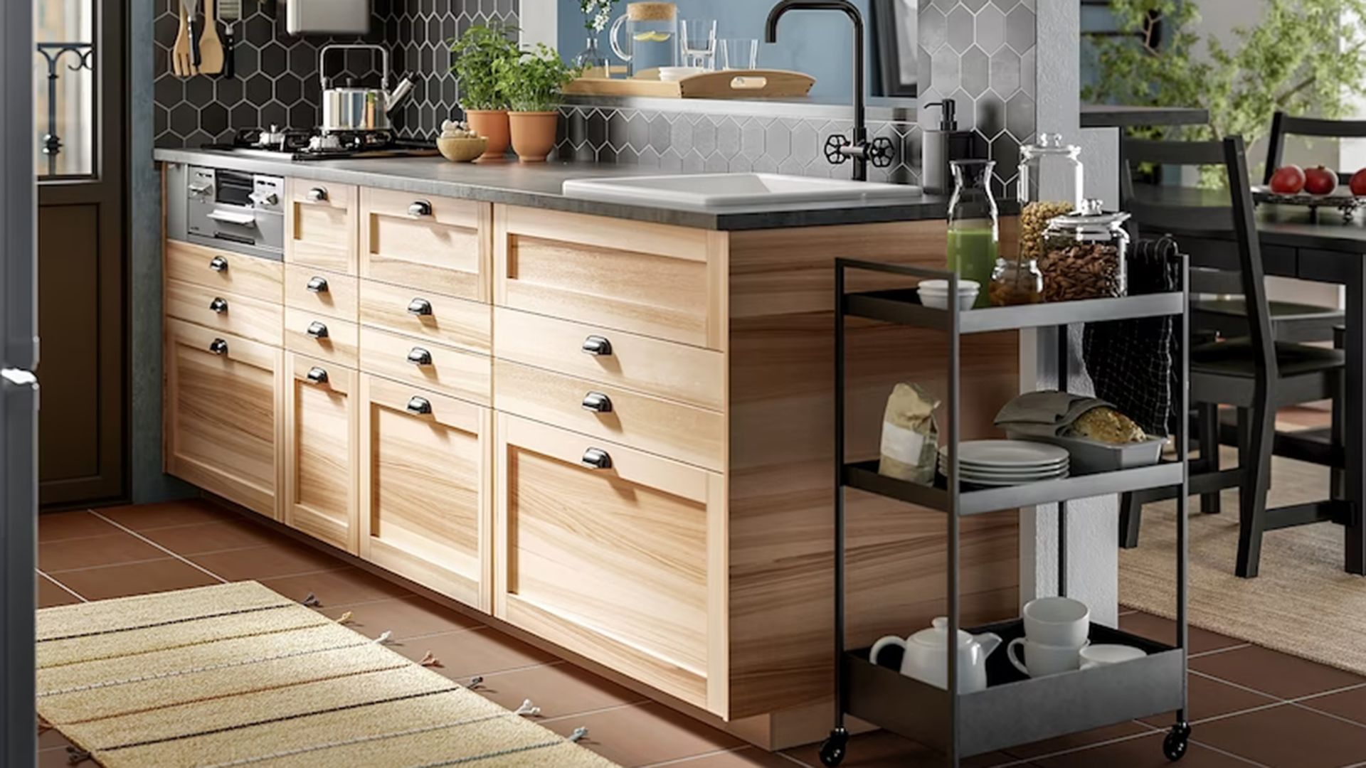 Best kitchen trolleys — 9 stylish storage solutions on wheels | Real Homes