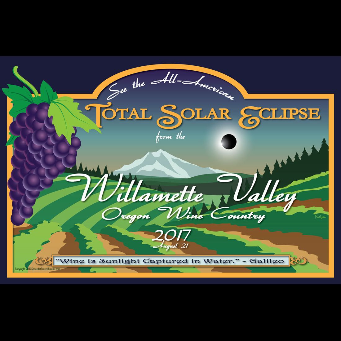 Gorgeous 2017 Solar Eclipse Posters by Astronomer-Artist Tyler Nordgren ...