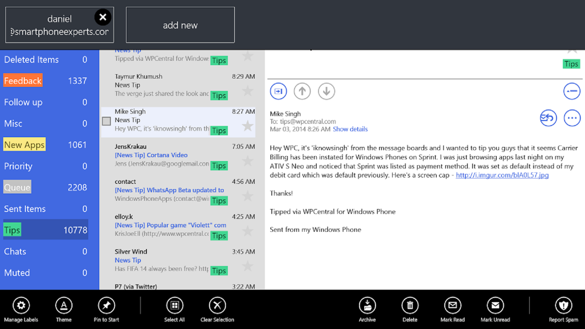 MetroMail launches for Windows 8.1, brings native Gmail support in a ...