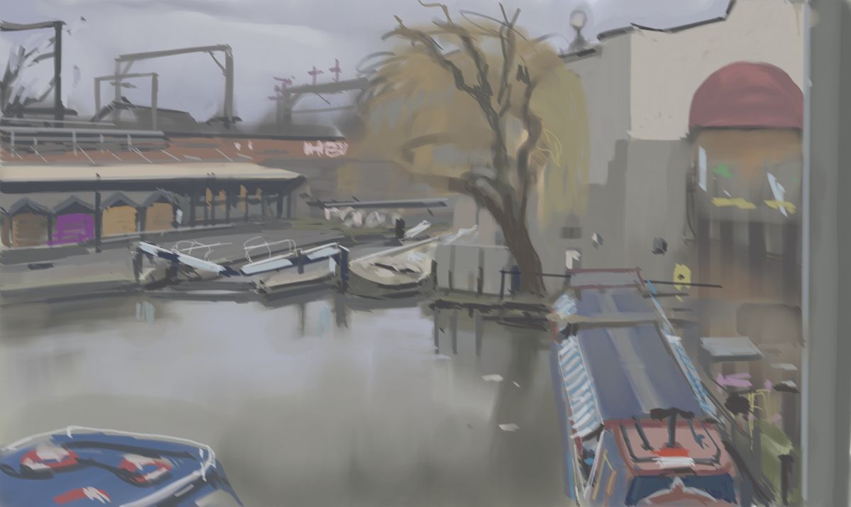 Learn how to paint a cityscape on a tablet with Kan Muftic | Creative Bloq