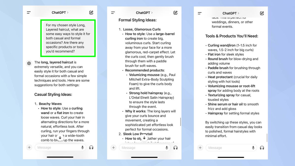 How to use ChatGPT to find your perfect haircut | Tom's Guide