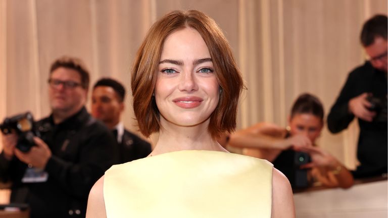 Emma Stone's 2026 Golden Globes Hairstyle? A Bob | Marie Claire