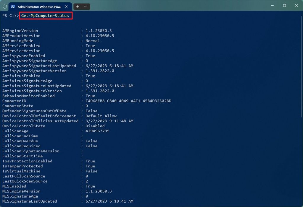 How to control Microsoft Defender Antivirus from PowerShell on Windows ...