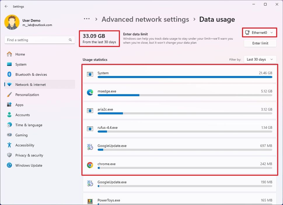 How to track internet data usage on Windows 11 | Windows Central