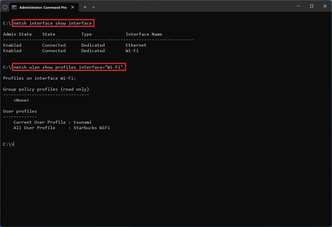 How to control Wi-Fi networks from Command Prompt on Windows 11 ...