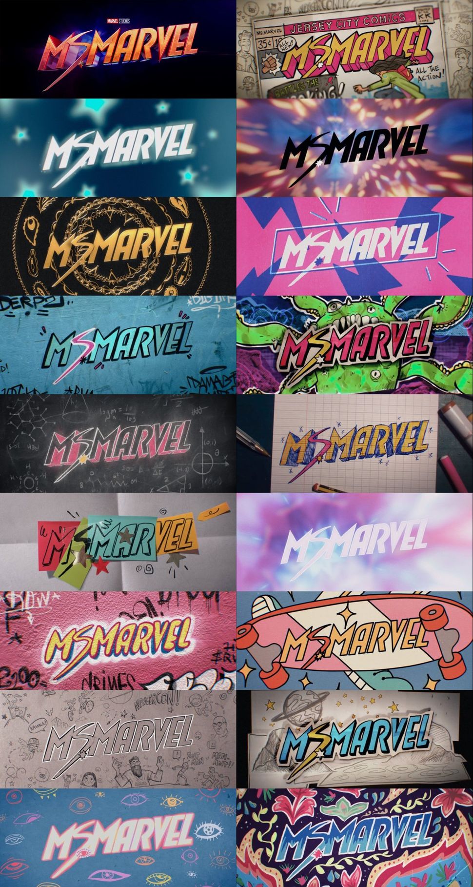 Disney Plus goes big with these Ms Marvel logos, and I love them all ...
