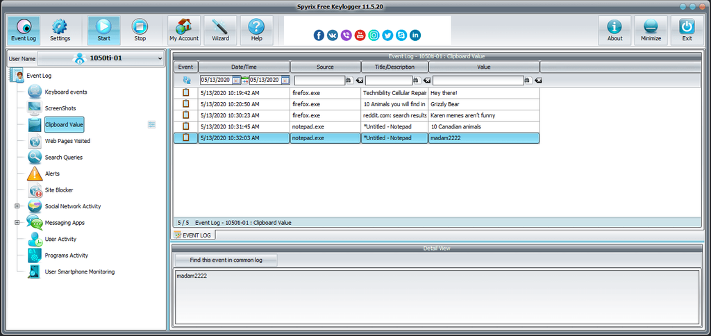 Spyrix Free Keylogger | TechRadar