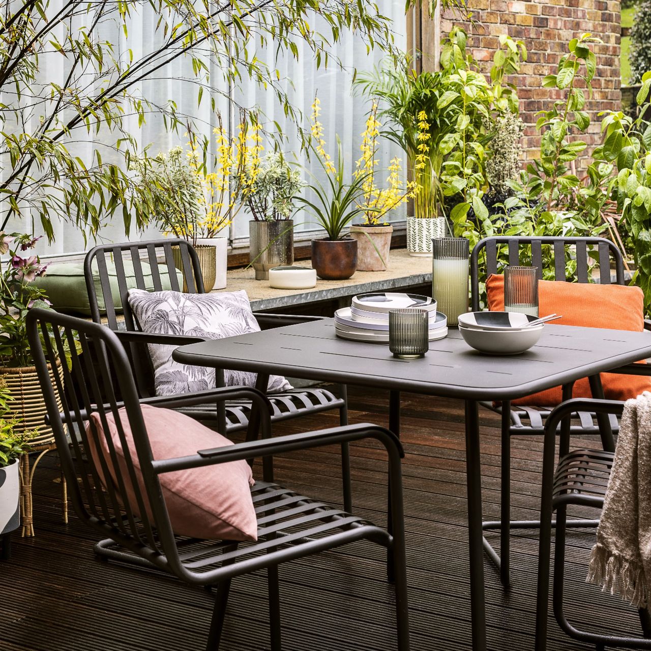 Linear modern garden furniture is championing small spaces | Ideal Home