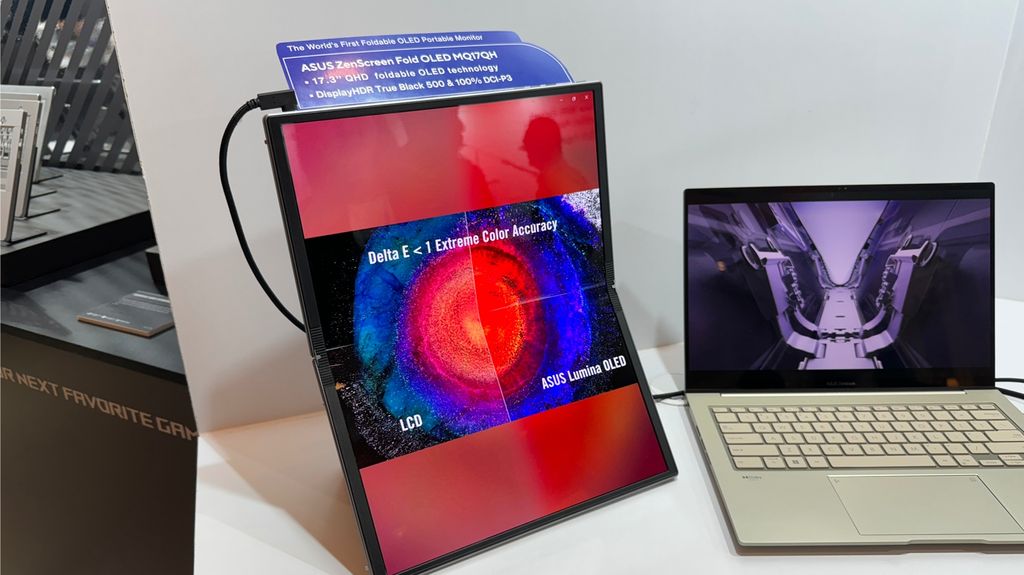 Asus' new ZenScreen is a 17.3-inch portable monitor that folds in half ...