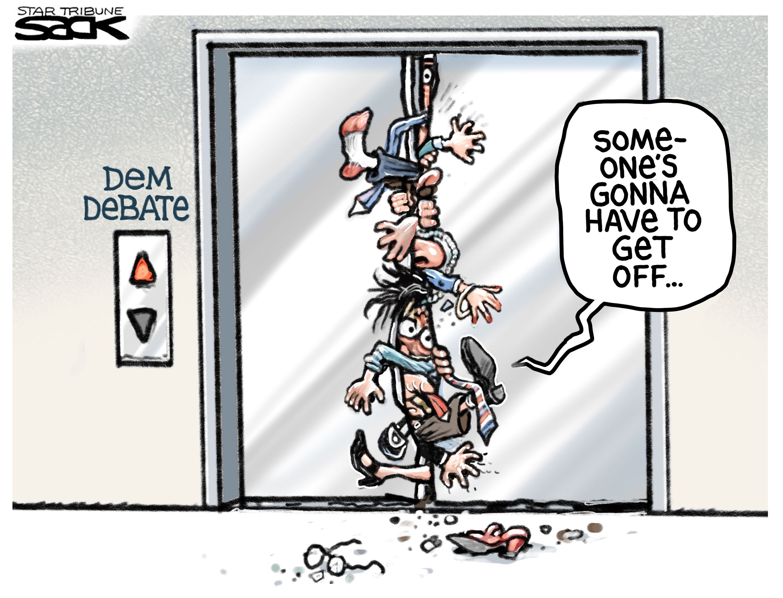 Political Cartoon Someone Get Off 2020 Election Democrats | The Week