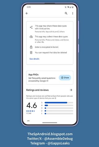Play Store's AI-generated FAQs could arrive soon with an expandable ...