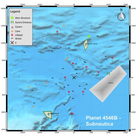 Subnautica map 2018: Coordinates and exploration tips | PC Gamer