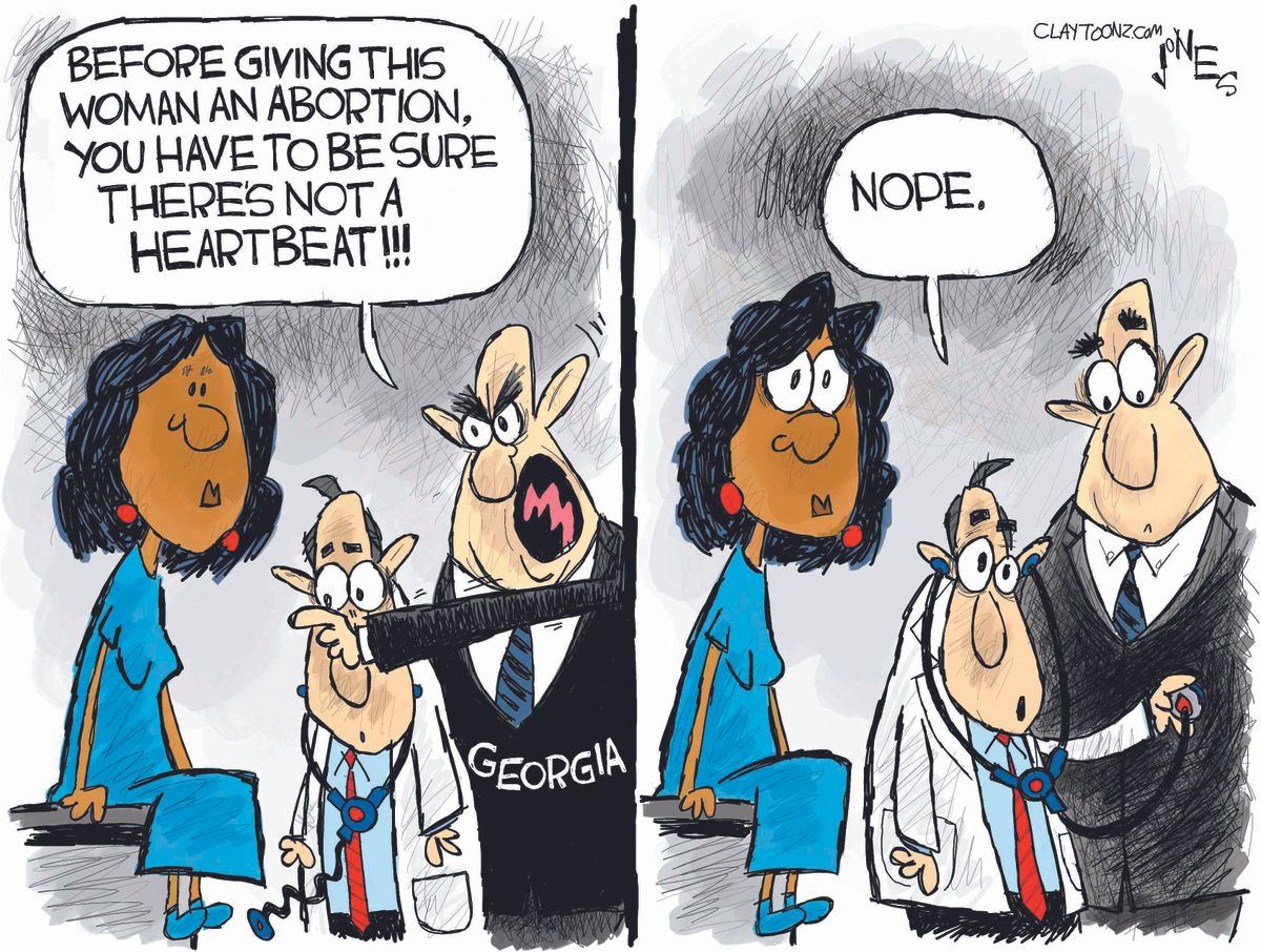 Editorial Cartoon U.S. Georgia abortion rules | The Week