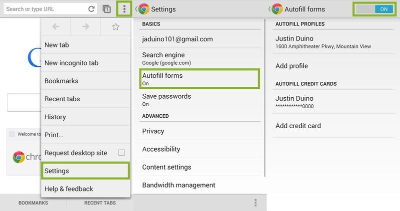 How To Use Autofill Forms In Chrome Android Central