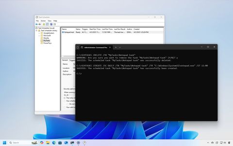 Create a scheduled task with Command Prompt on Windows 10 | Windows Central