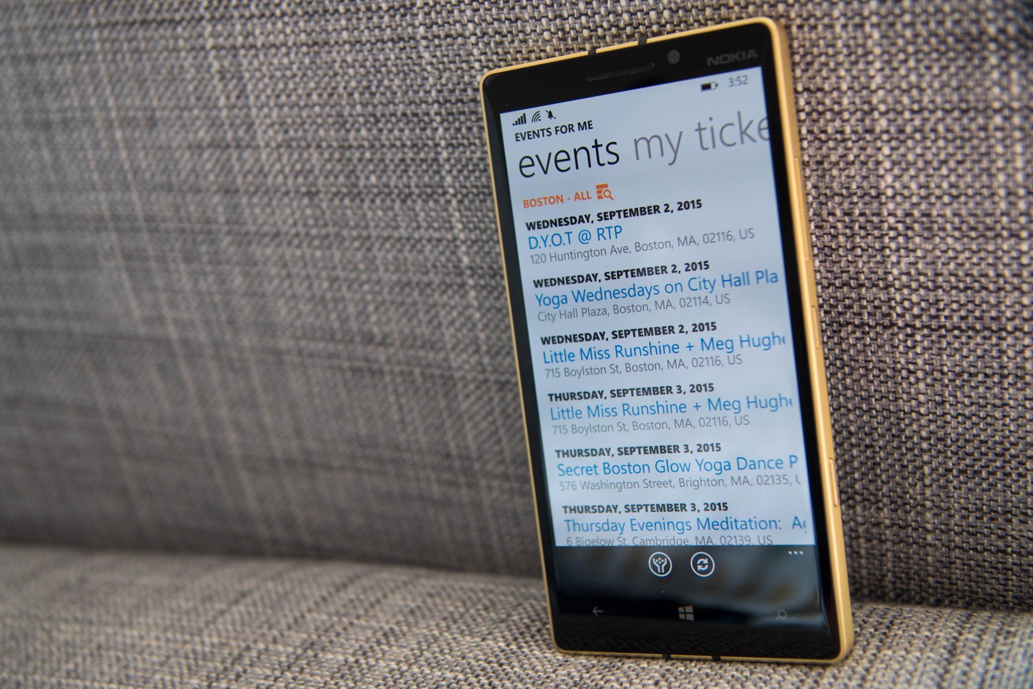 Events for Me: Third-party EventBrite app for Windows Phone gets ...