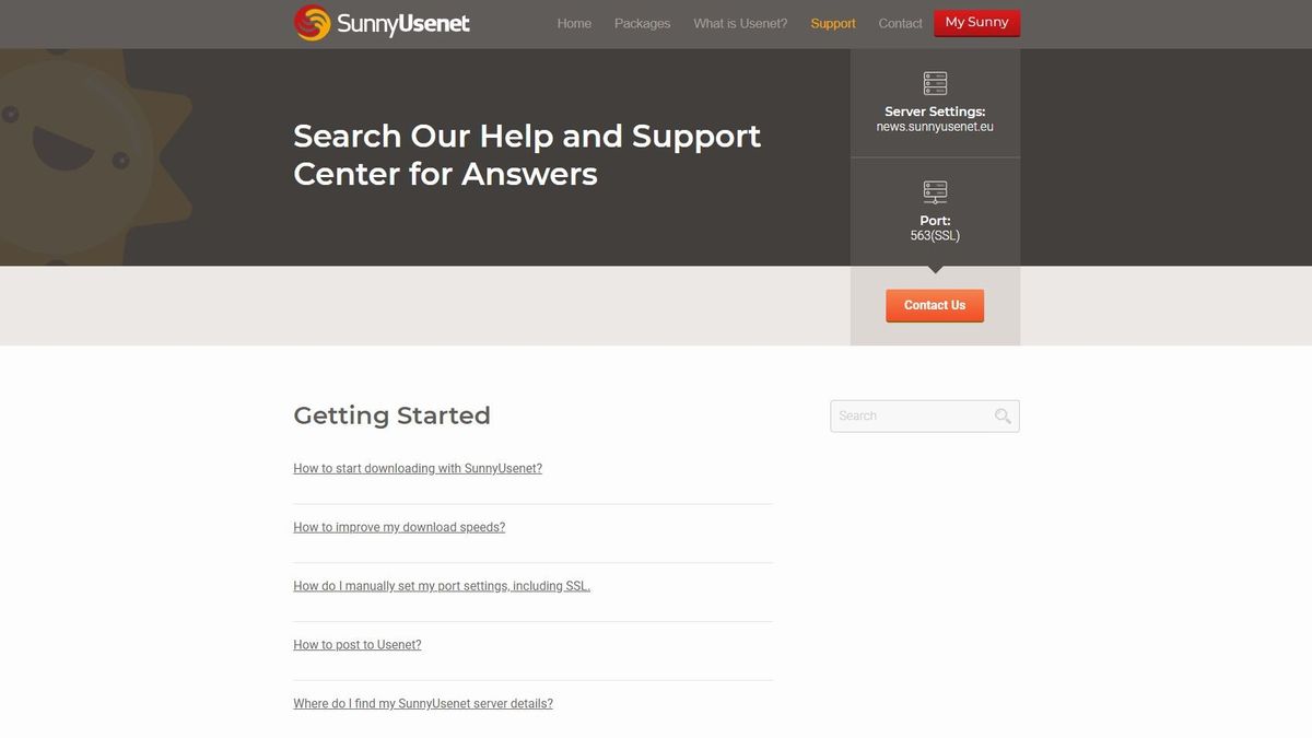 Sunny Usenet review | TechRadar