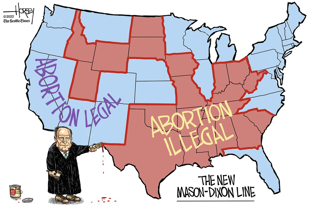 7 cartoons about the end of Roe vs. Wade | The Week