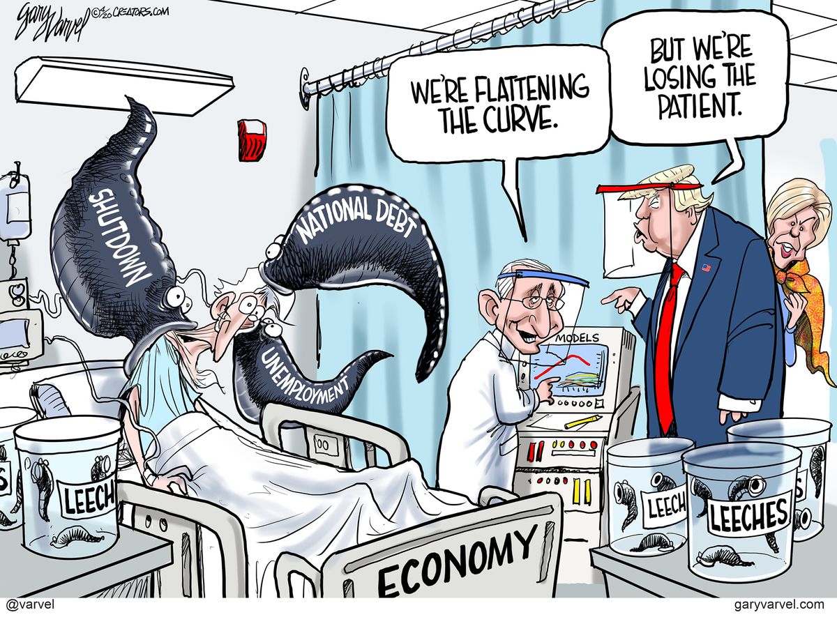 Political Cartoon U.S. Trump Fauci social distancing coronavirus | The Week