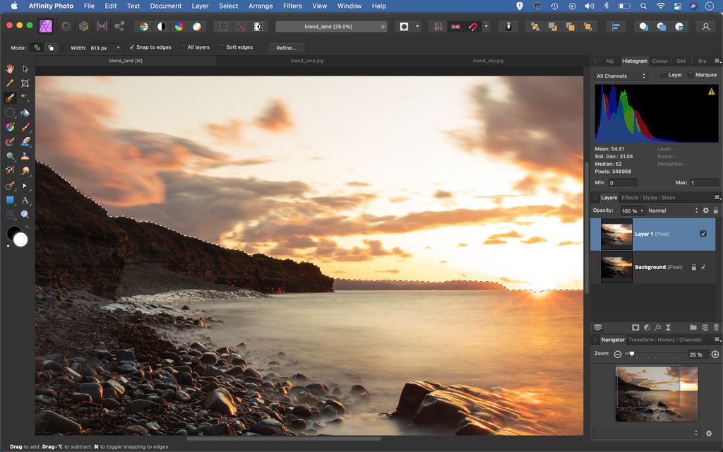 Blend images together for beautifully balanced exposures in Affinity ...