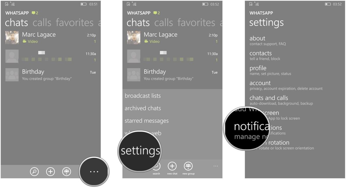 How to control notifications in WhatsApp for Windows 10 Mobile ...