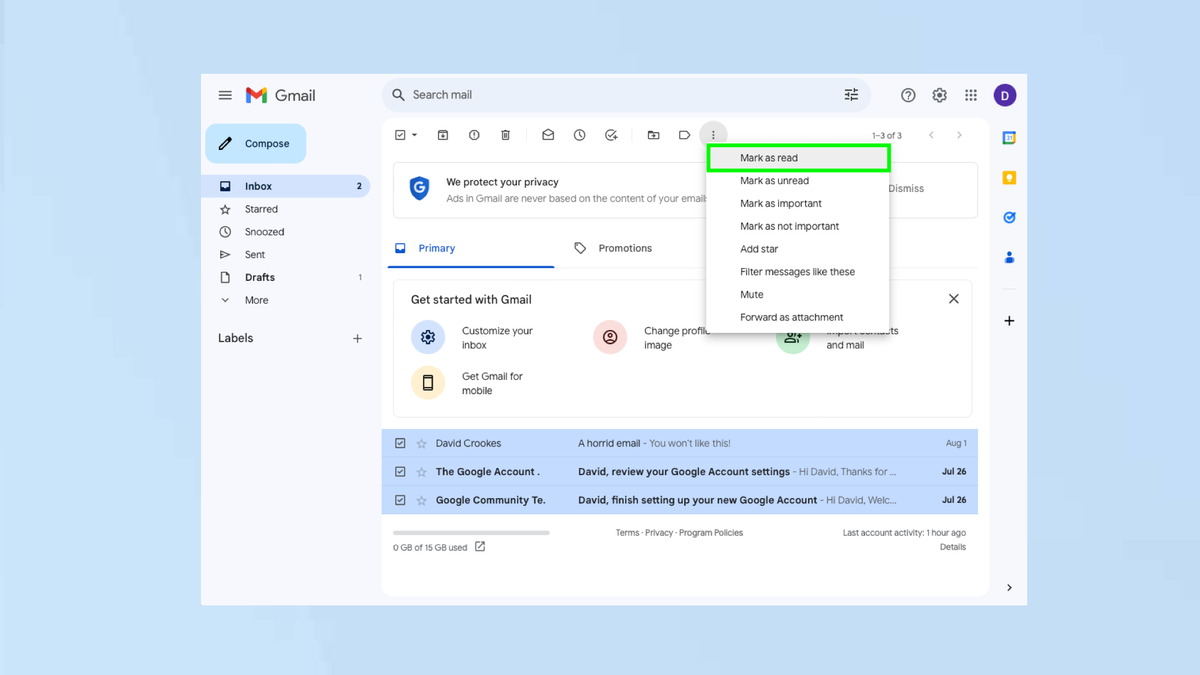 How to mark all as read in Gmail | Tom's Guide