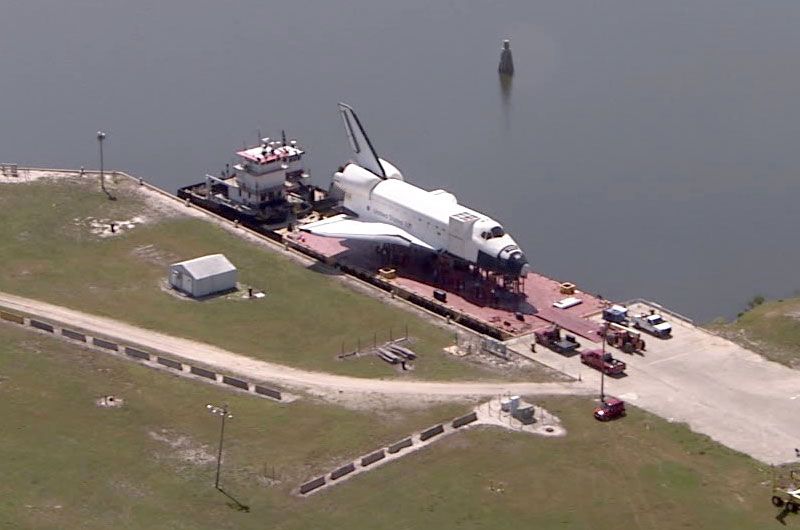 Space Shuttle Replica Sets Sail for Houston | Space