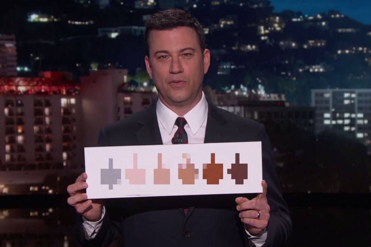 Watch Jimmy Kimmel joke about new middle-finger emoji in Windows 10 ...