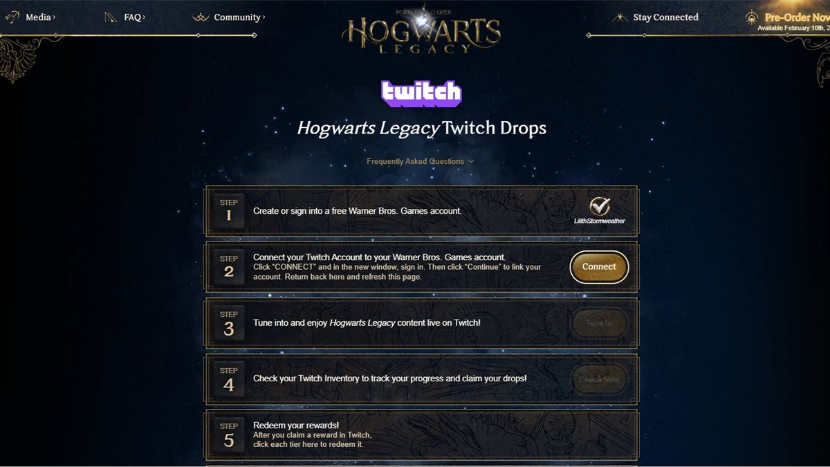 Hogwarts Legacy Twitch drops : How to get exclusive gear | GamesRadar+