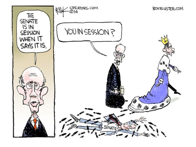 Political cartoon Obama senate executive order | The Week