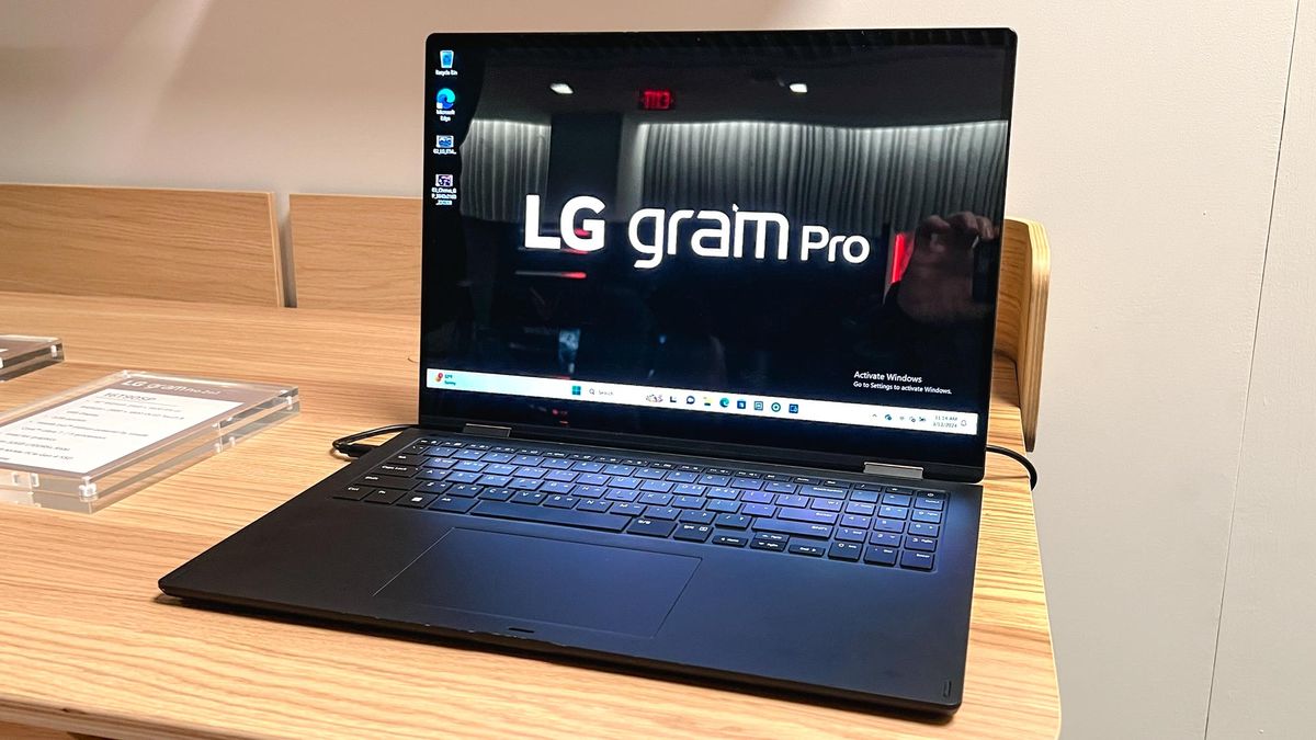 LG Gram Pro 2-in-1 hands-on review — this is World Record light | Tom's ...