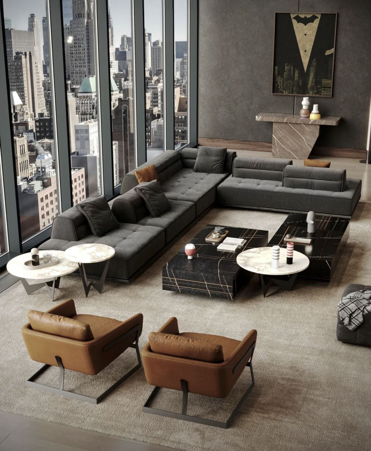 Bruce Wayne’s curated furniture collection is moody and mysterious ...