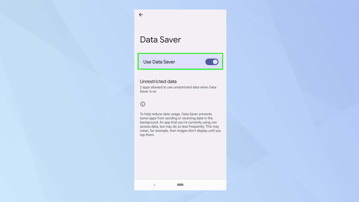 How to use the data saver setting on Android | Tom's Guide