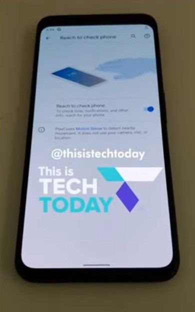 Pixel 4 Motion Sense settings revealed, including an Ambient Display ...