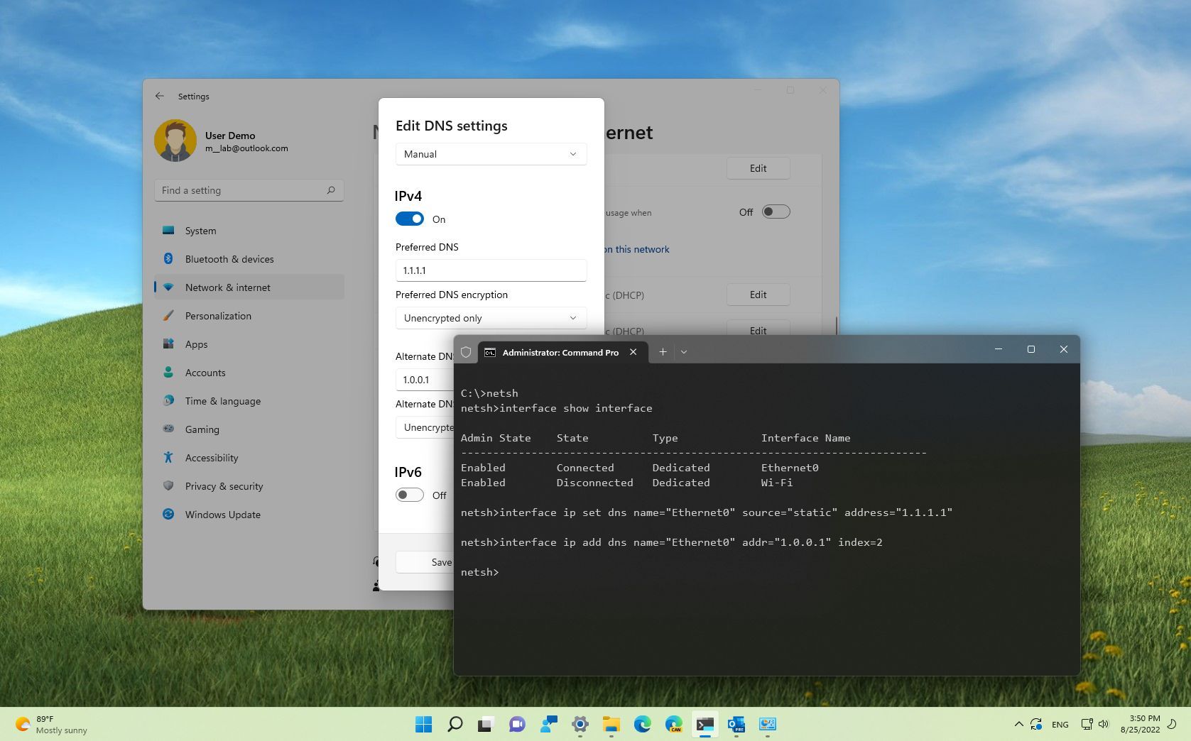 How to set different DNS settings on devices running Windows 11 ...