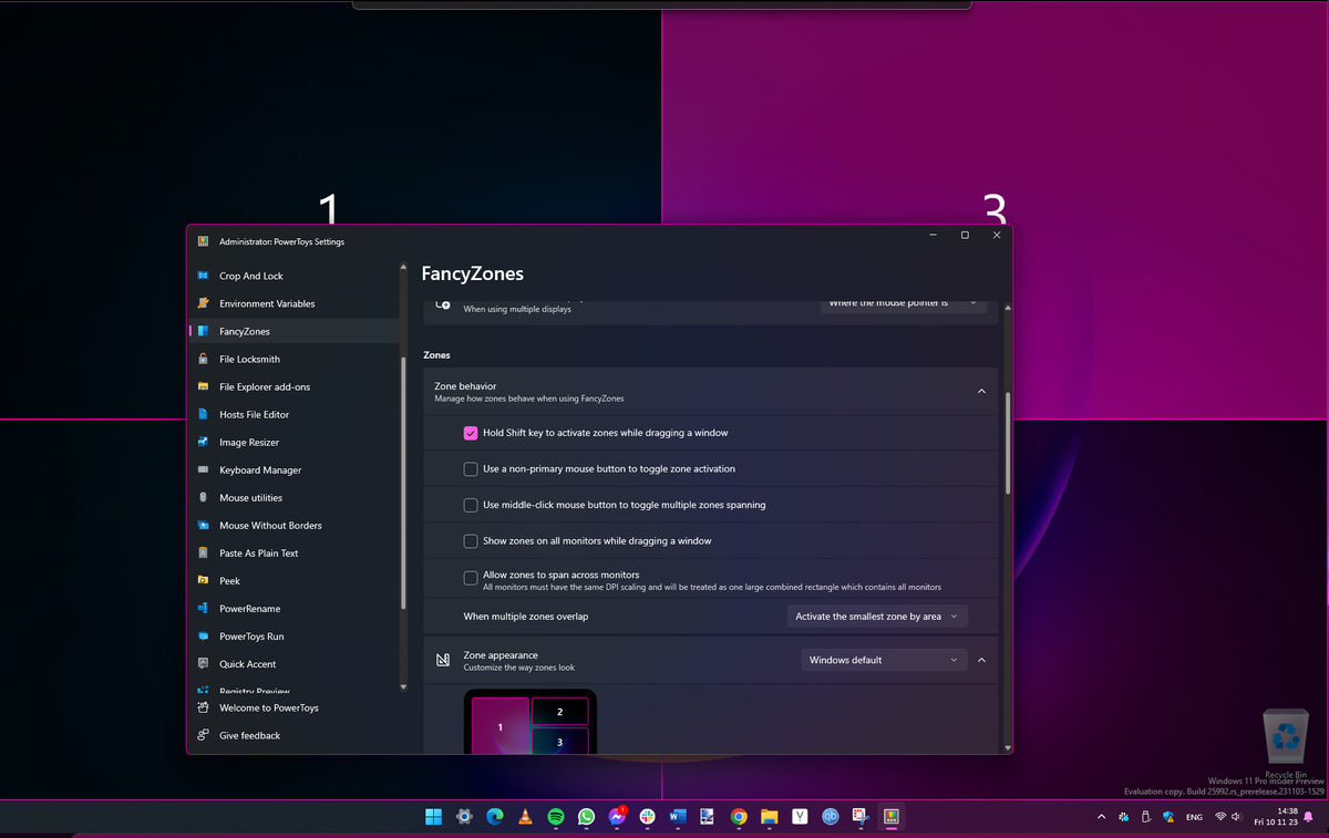 How to organize apps and windows with FancyZones | TechRadar