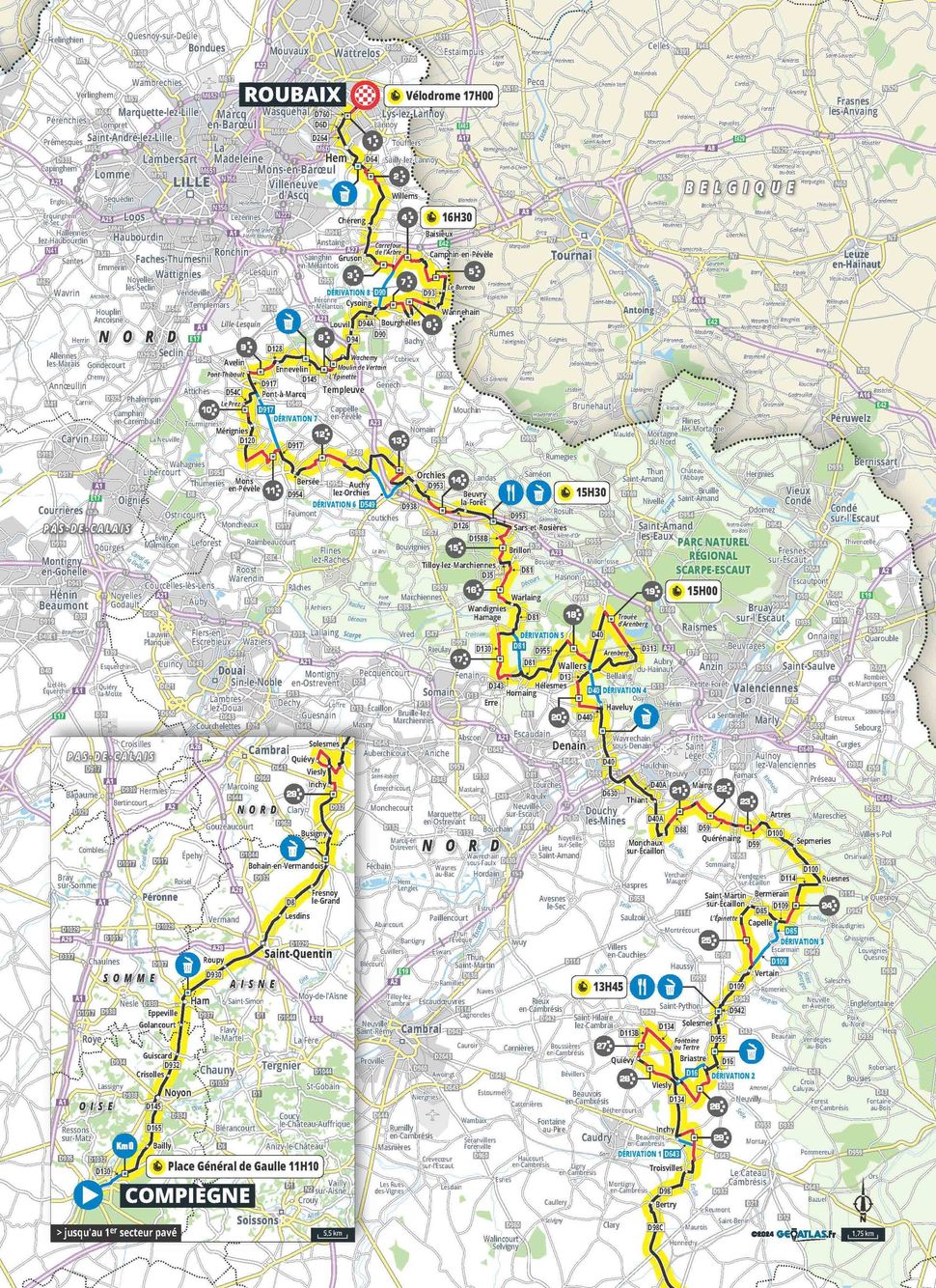 Paris-Roubaix 2024 route | Cyclingnews