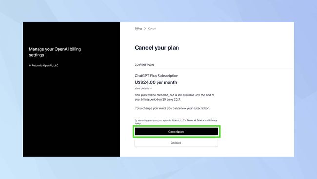 How to cancel ChatGPT Plus | Tom's Guide