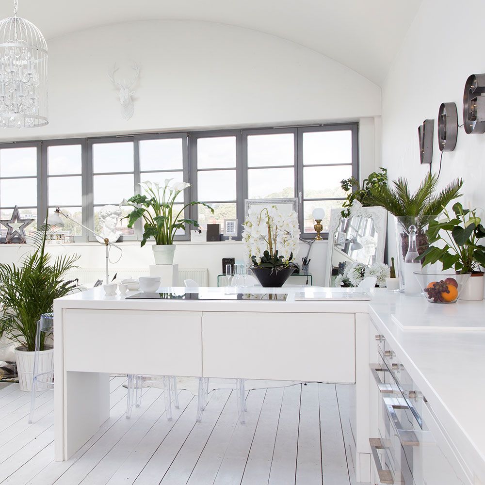 Wander around this all-white factory apartment in Norwich | Ideal Home
