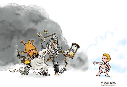 5 cartoons about the end of a very, very bad year | The Week