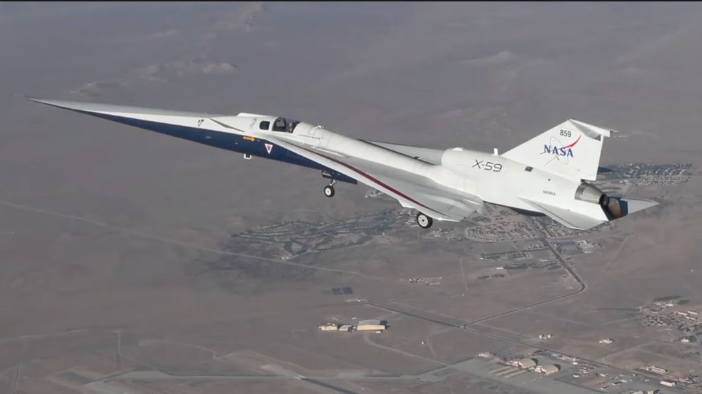 New video takes you into the cockpit for 1st flight of NASA's new X-59 ...