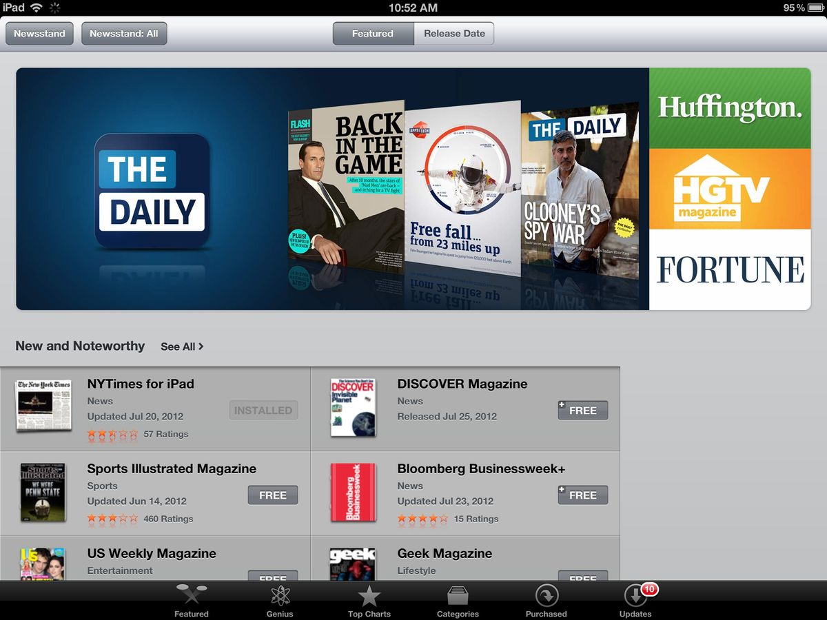 Newsstand vs. Next Issue vs. Zinio: magazine subscription apps for iPad ...