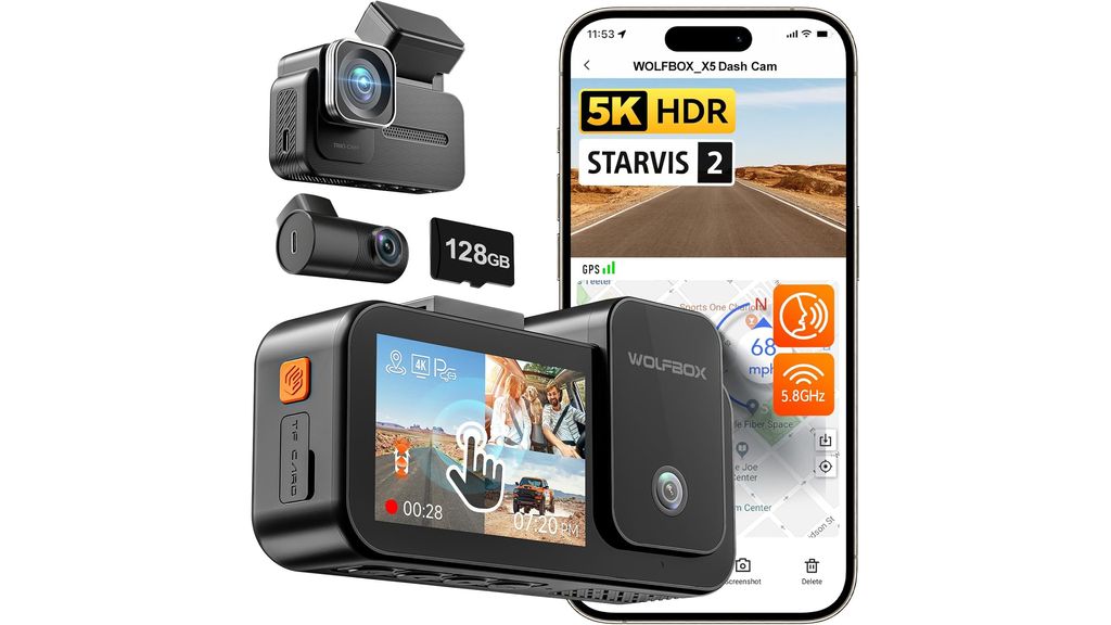 Wolfbox X5 dashcam offers super-hi-res front, rear and in-car footage ...