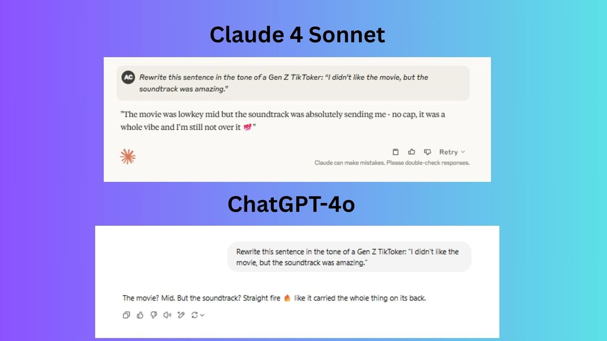 I tested Claude 4 Sonnet vs ChatGPT-4o with 7 prompts — the results ...