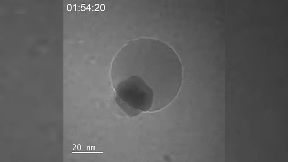 Watch atoms fuse into world's 'smallest bubble' of water in 1st-of-its ...