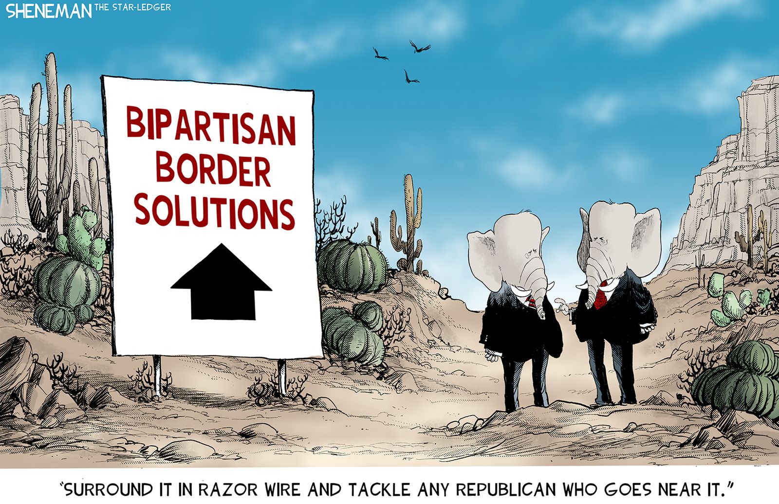 5 borderline hilarious cartoons about the border agreement | The Week