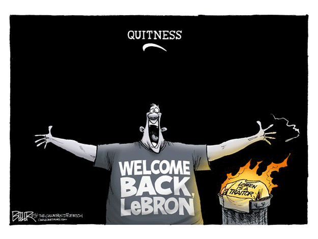 Editorial cartoon sports LeBron James Ohio | The Week
